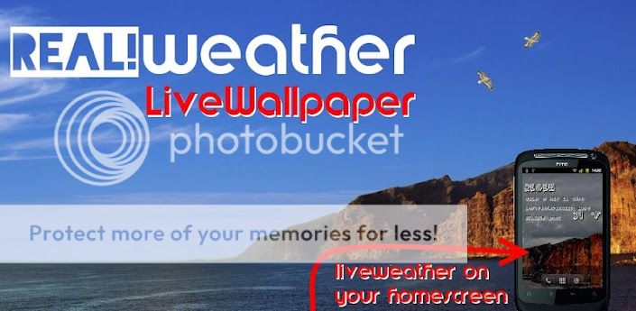 REAL! Weather Live Wallpaper v1.2 | Viết bởi yeulamchicdt